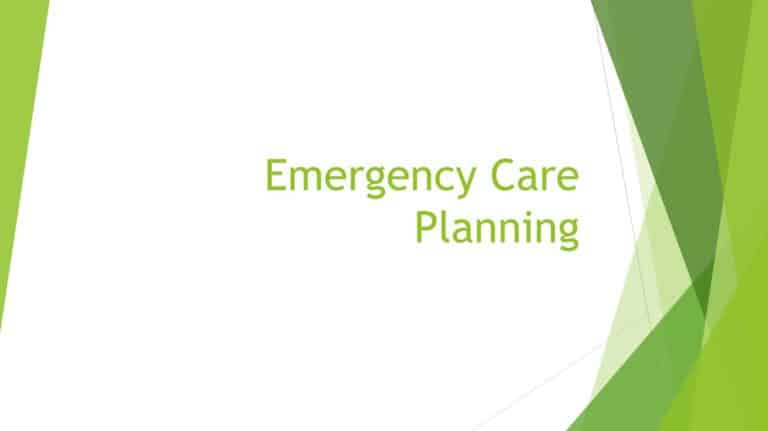 Emergency Care Planning Training | ARCH National Respite Network ...
